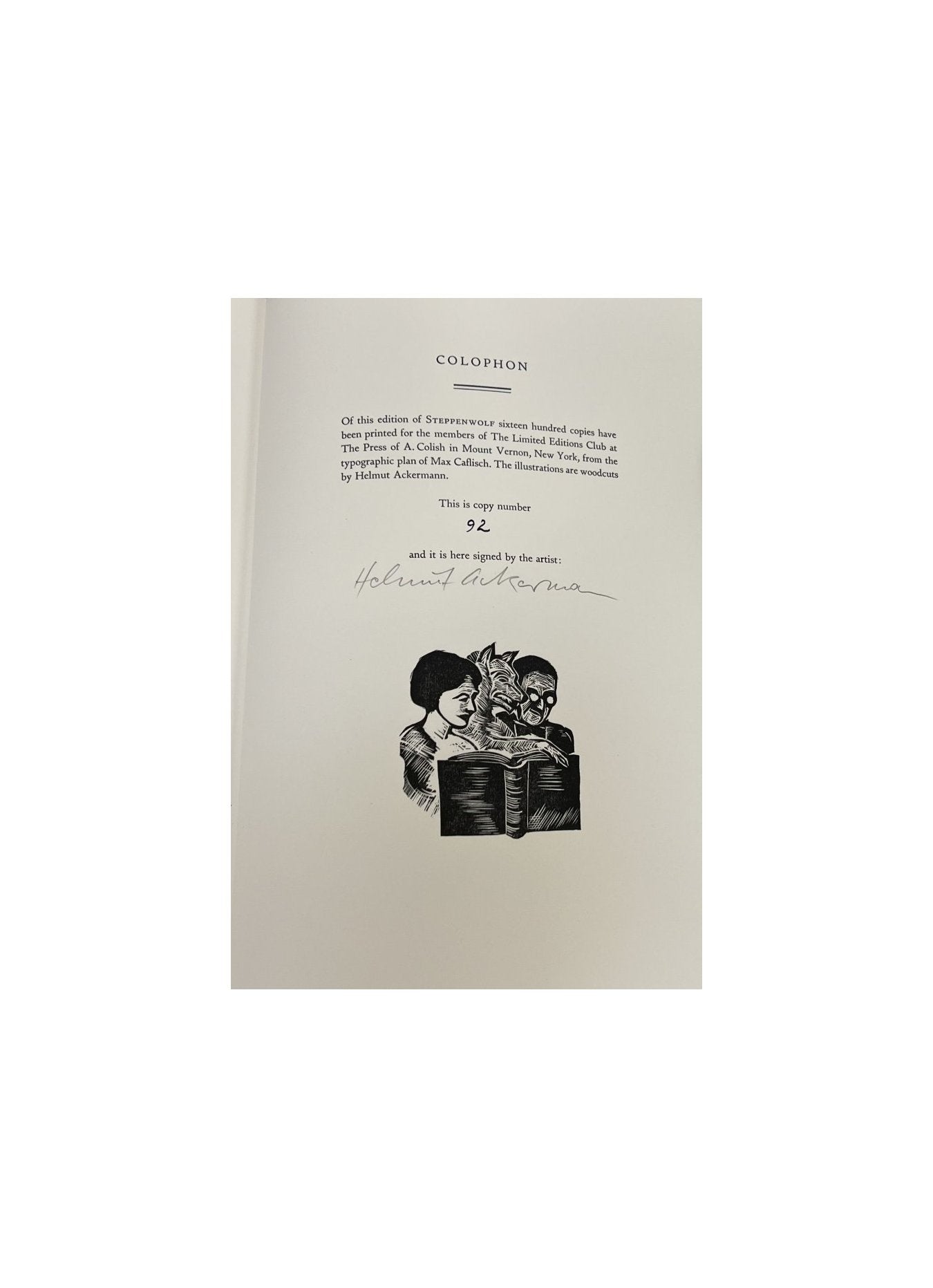 Herman Hesse - Steppenwolf - Signed & Numbered - Limited Edition Club – THE CASEMAKER